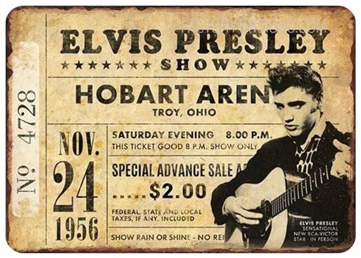 Vintage Elvis Concert Posters Only Remaining Elvis Poster For Concert
