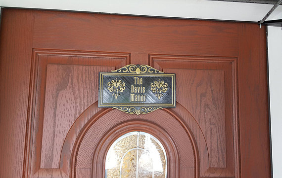 Personalized Haunted Mansion Themed Family Last Name Sign / Plaque | eBay