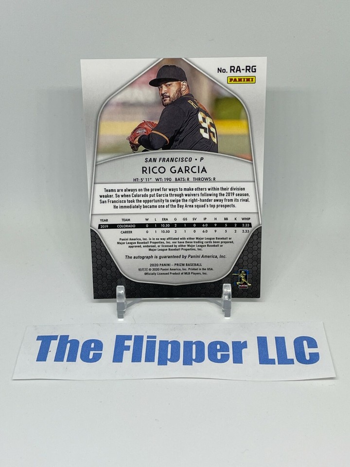 2020 Panini Prizm RICO GARCIA Autograph Auto Rookie RC Giants #RA-RG | eBay