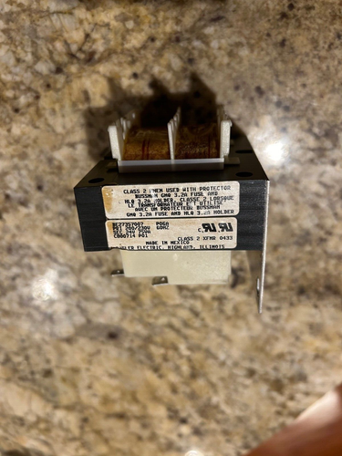 Trane Twe Basler Transformer BE27357007 Pri 200/230 SEC 24v 75 VA for ...
