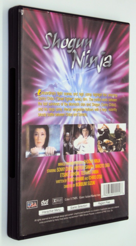 SHOGUN NINJA DVD Sonny Chiba aka SHOGUN'S NINJA Army vs. Momachi Clan Assassins 90328000028| eBay