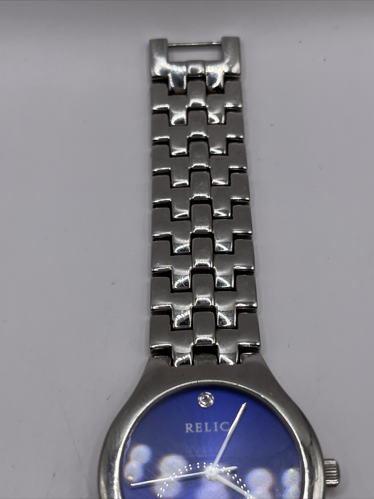 Relic Folio Men's Quartz Watch ZR77022 Stainless Steel Blue Dial for ...