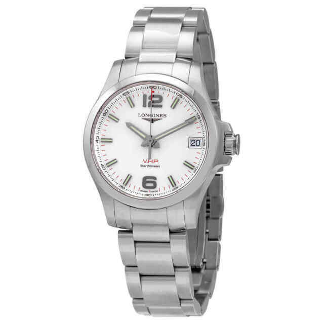 Longines Conquest V.H.P. Silver Women's Watch - L33164766 for sale ...
