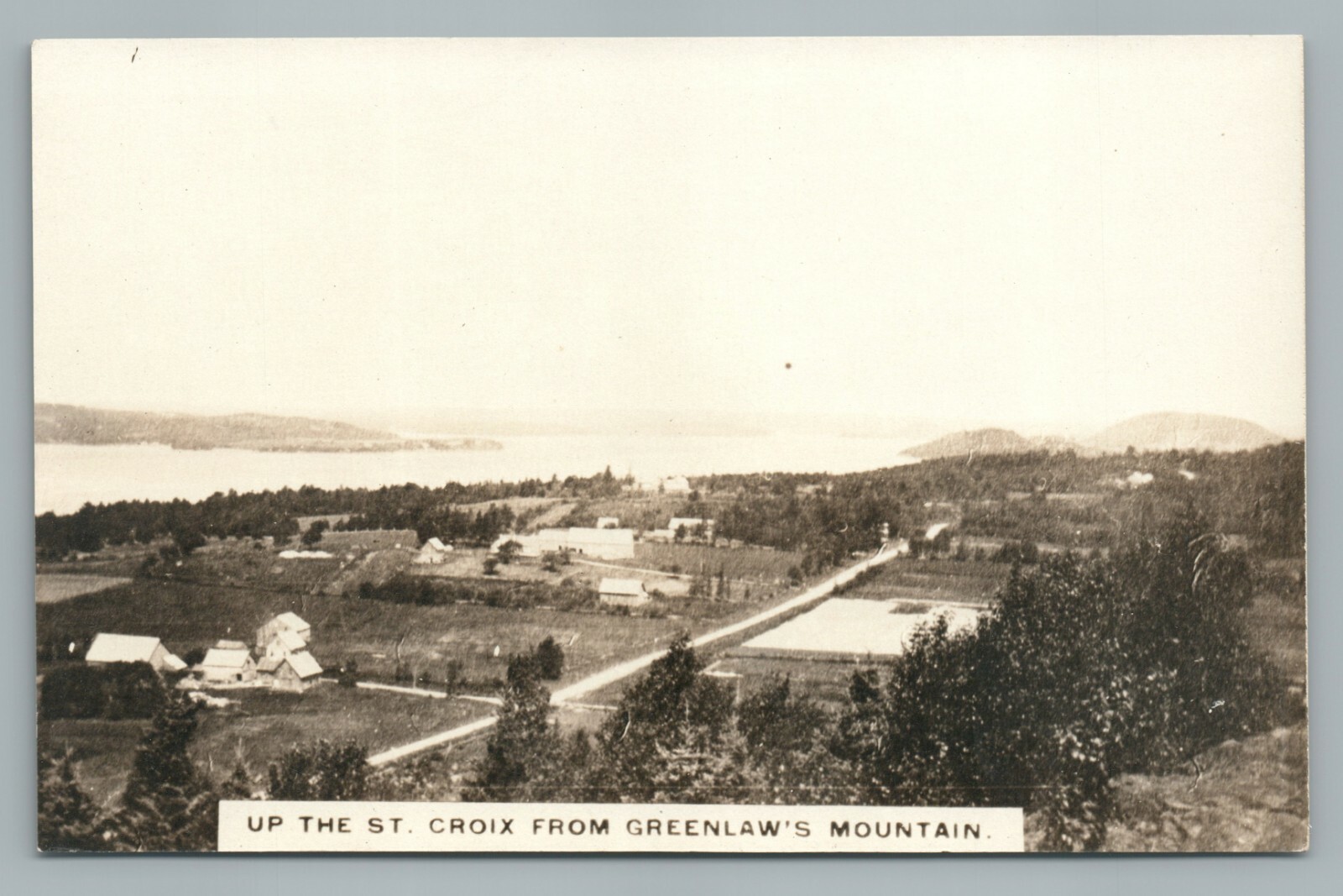 Saint Croix New Brunswick from Greenlaw Mountain RPPC Antique Photo AZO ...