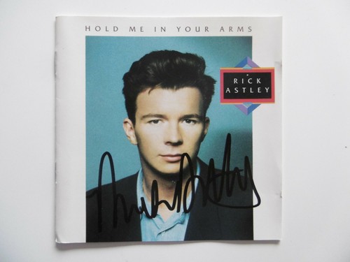 "Rick Astley Autograph Signed CD Booklet ""Hold Me In Your Arms" | eBay