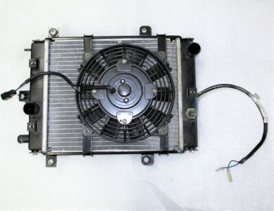 RADIATORE ACQUA CON VENTOLA KYMCO XCITING 500 2007 2011 LIQUID COOLER ...