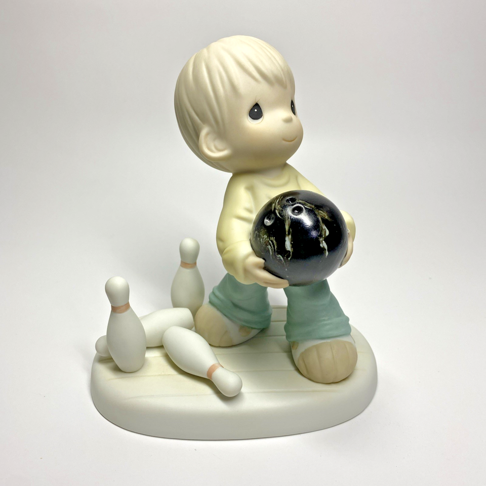 Precious Moments #521191 Lord Spare Me Vintage 1996 Boy Bowler Enesco ...