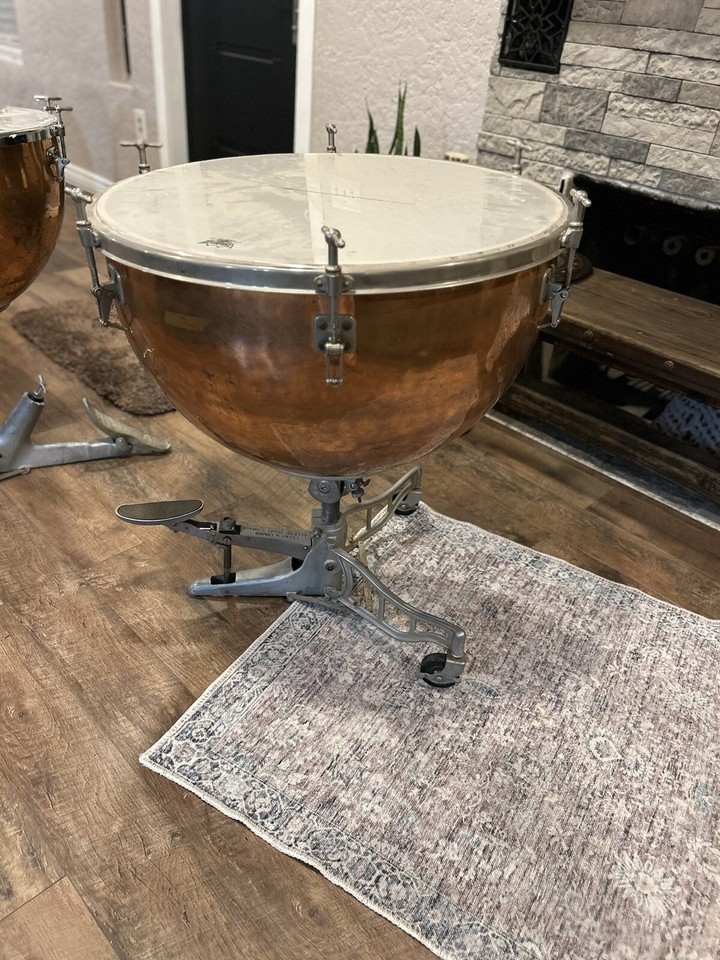 Pair Vintage Leedy & Ludwig Copper Kettle Timpani Drums | eBay
