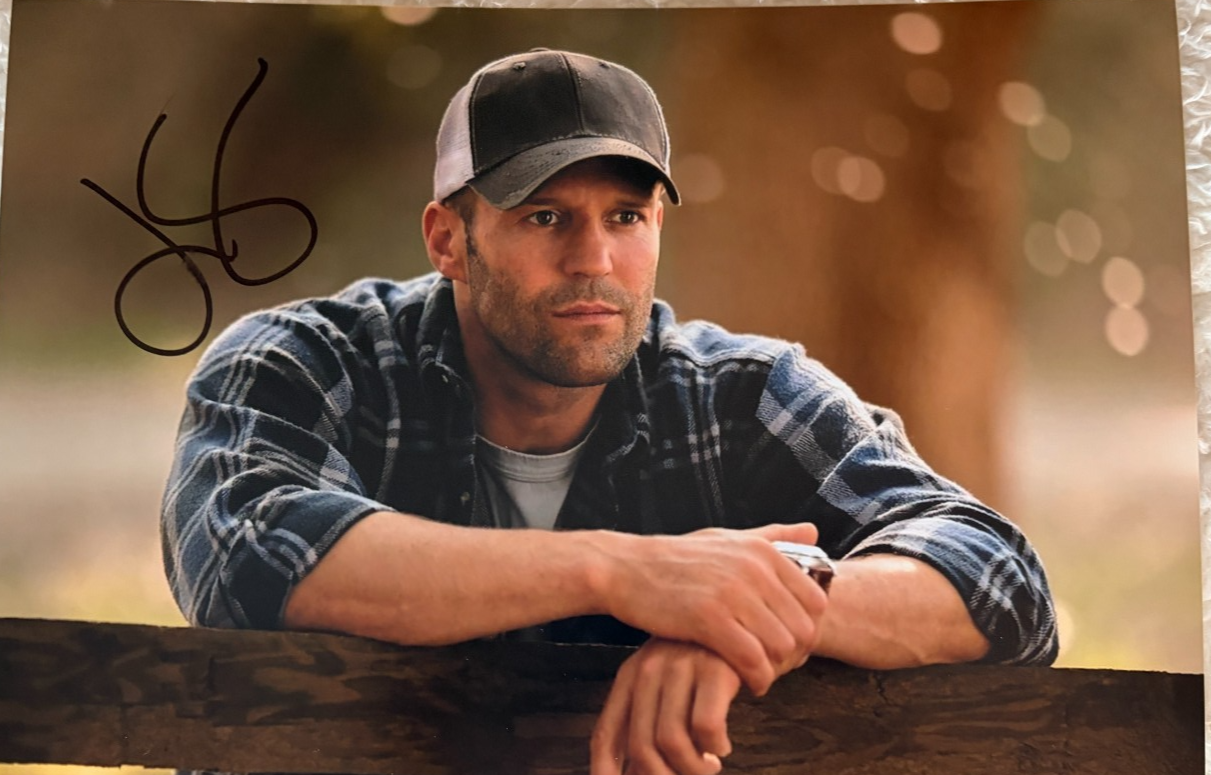 12x8 " Photo Hand Signed By Jason Statham Transporter Actor Movie ...