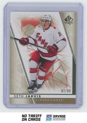 2022-23 SP Authentic Gold Seth Jarvis /99 #32 Carolina Hurricanes | eBay