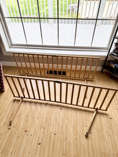 Nu Line Industries Vintage 1986 Wooden Bed rails X 2 #383 USA Made | eBay