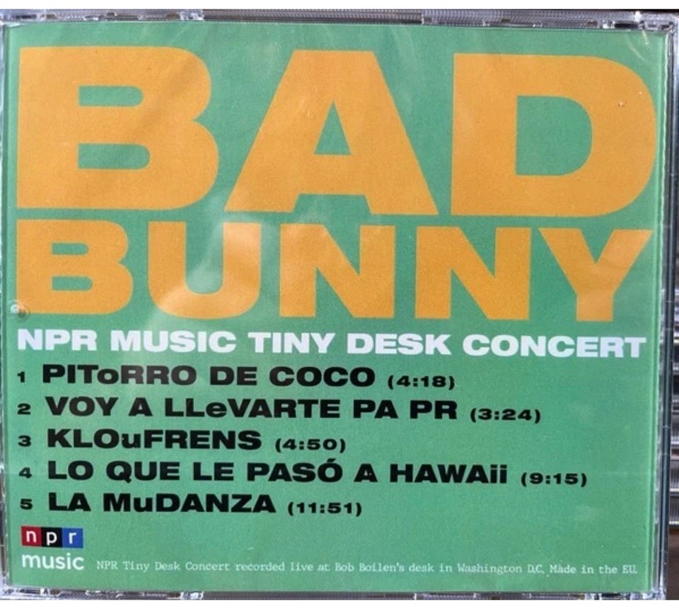 Bad Bunny - NPR Music Tiny Desk Concert (2025) | eBay