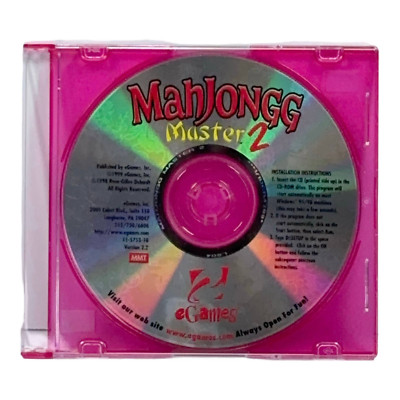 Vintage eGames MahJongg Master 2 PC Game 1999 Windows 95/98 Disk Only ...