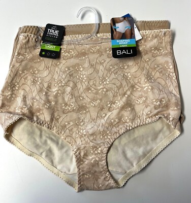 Set/2 Bali True Light Control Beige Shaping Briefs Size XL #8037 | eBay
