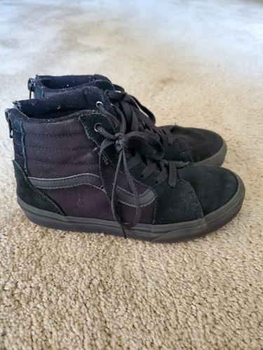 Vans Fillmore Hi Top Youth Boys size 3 Shoes Black Suede Sneakers | eBay