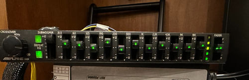 ALPINE 3331 Graphic Equalizer EQ 11-Band + Sub X-Over Ultra Rare Old ...