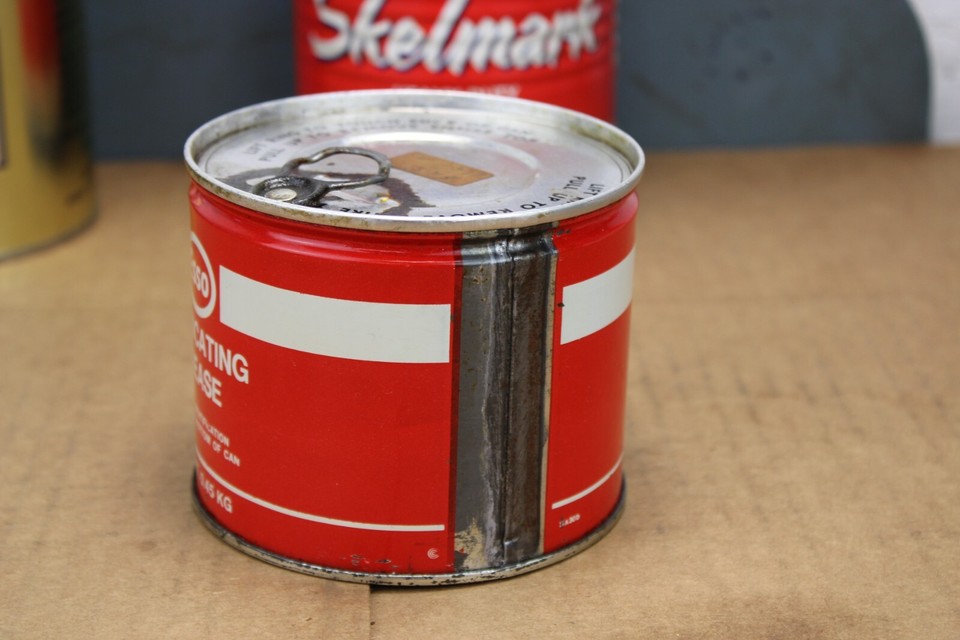 FULL NEAR MINT 50's era ESSO CHASSIS LUBE 1 LB. GREASE Old Unopened Tin ...