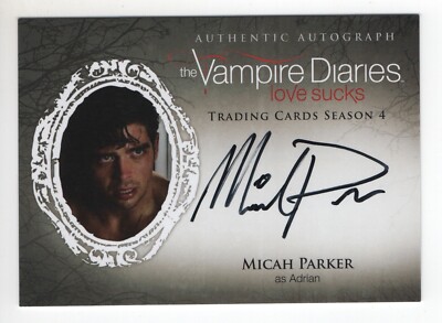 Vampire Diaries season 4 autograph insert card of Micah Parker as ...