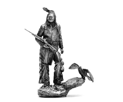 Tin 54mm Wild West. The Golden West. Crow Scout 1876 yr. 1:32 Scale ...