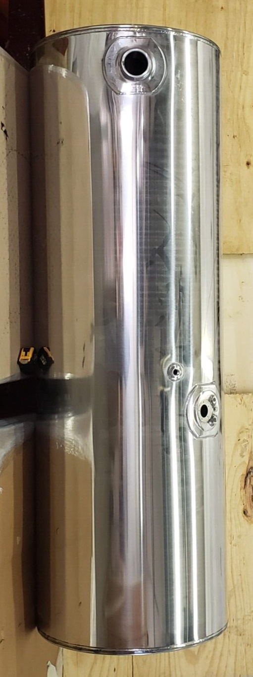 *NEW GENUINE PACCAR KENWORTH POLISHED ALUMINUM FUEL TANK 24.5" 150 GAL ...