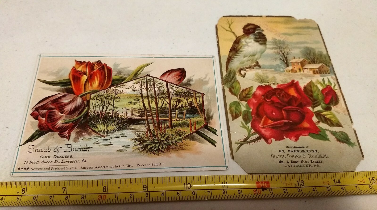 Vintage C. Shaub Boots Shoes Lancaster PA Advertising Ephemera | eBay