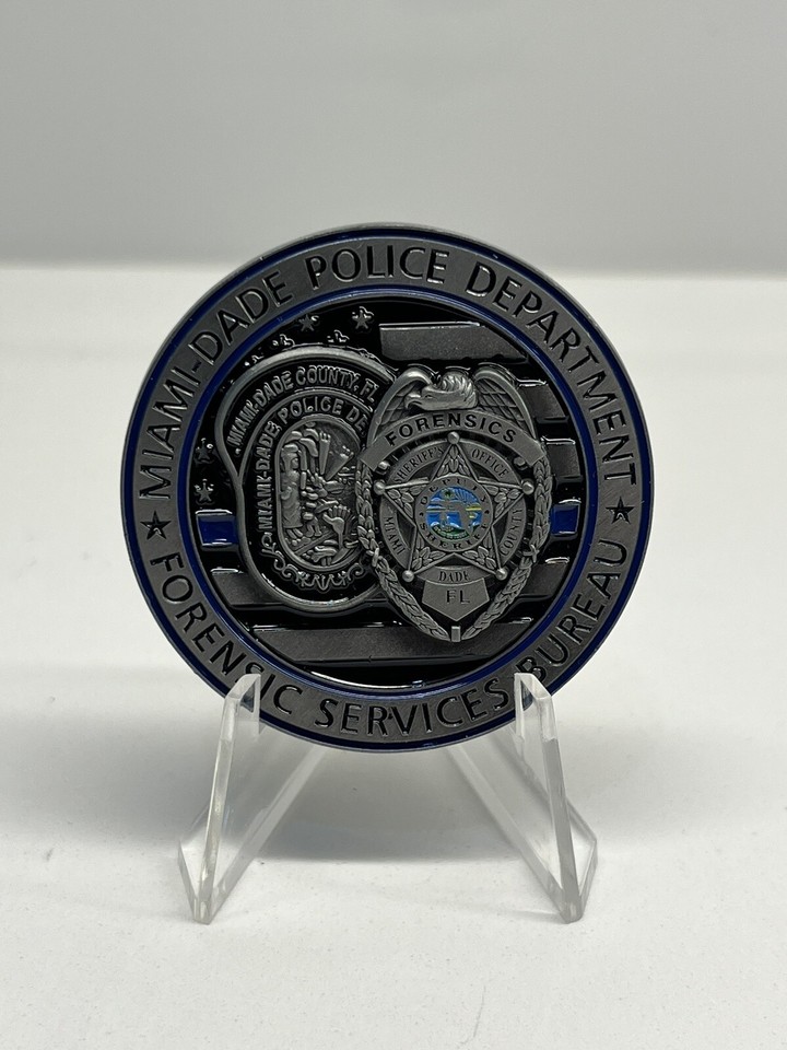 Miami Dade Police Forensics Challenge Coin 788988288138 | eBay