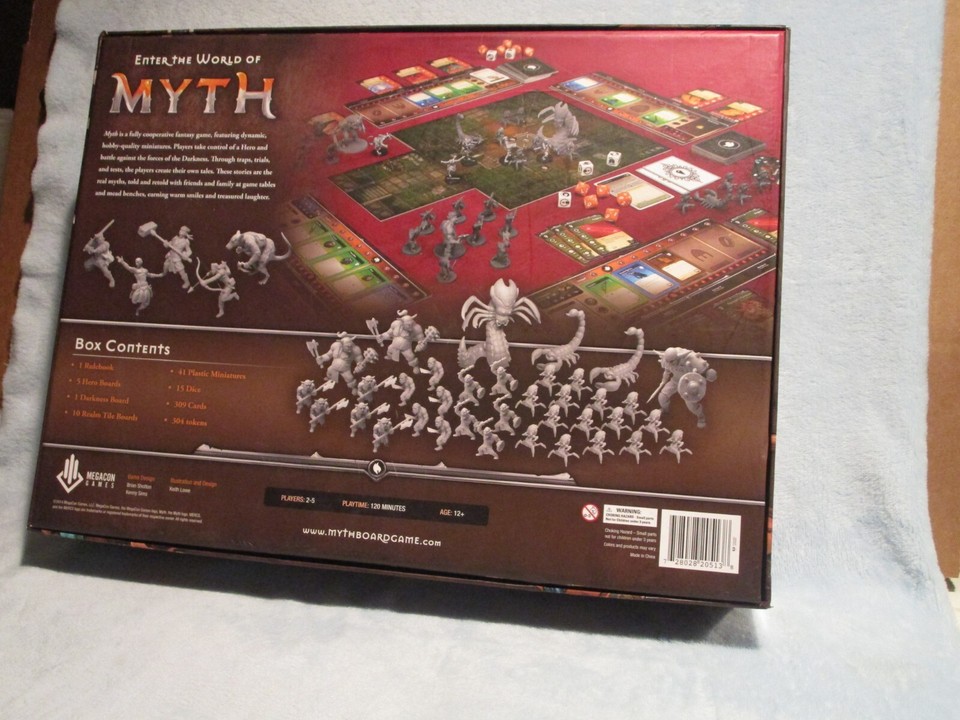 Myth Board Game, A Fully Cooperative Fantasy Game by Megacon Games | eBay