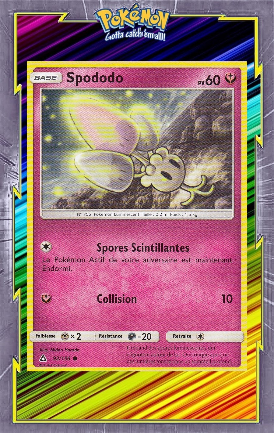 Spododo - SL05:Ultra Prisme - 92/156 - Carte Pokemon Neuve Française | eBay