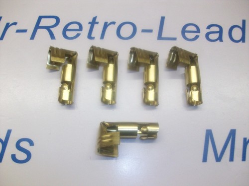 IGNITION LEAD DISTRIBUTOR BRASS TERMINAL X5 HT RIGHT ANGLE PUSH IN TYPE ...