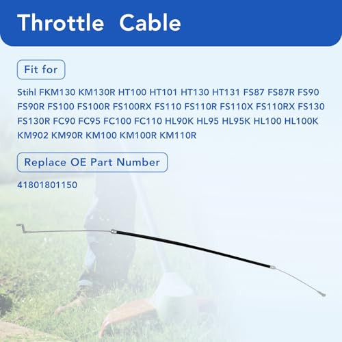 Throttle Control Cable Fits for Stihl Trimmer FS90 FS100 FS110 FS130 ...