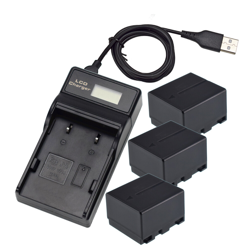 Battery or charger for JVC BN-VF707U Everio GZ-MG21 GZ-MG26EK GR-D340 GR-D340EK | eBay