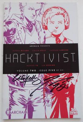Signé Collin Kelly & Jackson Lanzing Alyssa Milano's Hacktivist Vol 2 Numéro 5 | eBay