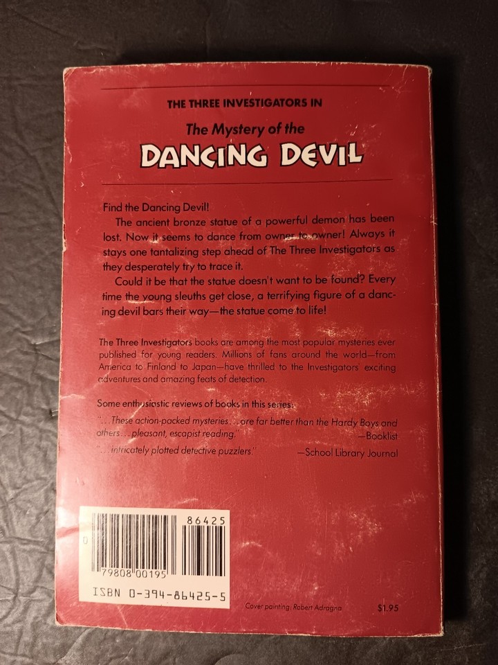 Alfred Hitchcock's Three Investigators The Mystery of the Dancing Devil 1981 PB 9780394848624 | eBay