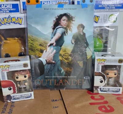 Outlander Funko Pops 250 + 251 & Signed Photo Beckett COA | eBay