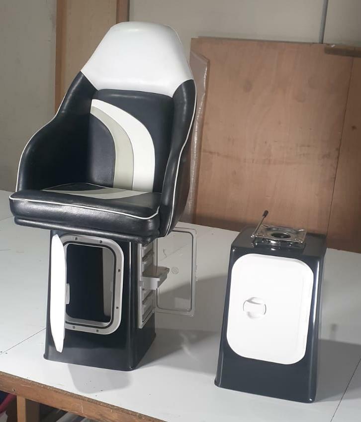 PAIR 2x Boat Seat Box with Hatch for ANY BOAT ie:Haines Hunter, Four ...