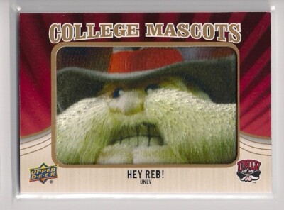 2013 UPPER DECK *COLLEGE MASCOTS* MANUFACTURED PATCH HEY REB! UNLV ...