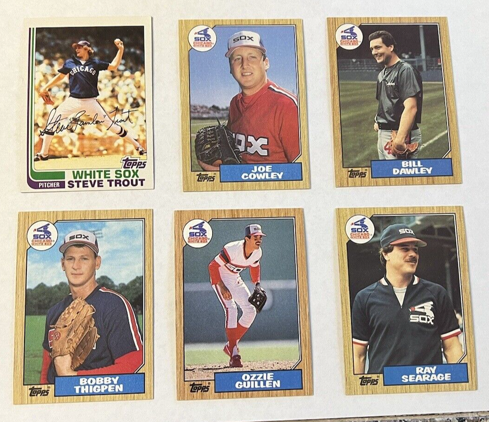 1987 Topps Chewing Gum MLB Baseball Card #27 Joe Cowley Chicago White ...