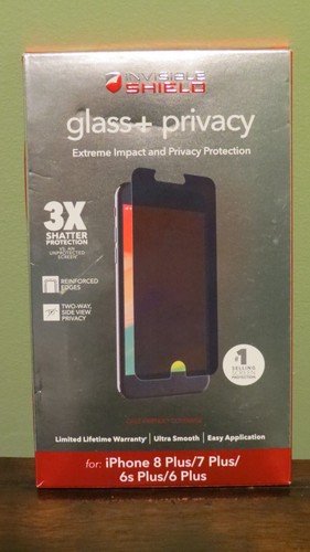 Invisible Shield Glass + Privacy, iPhone 8 Plus/7 Plus/6s Plus/6 Plus ...