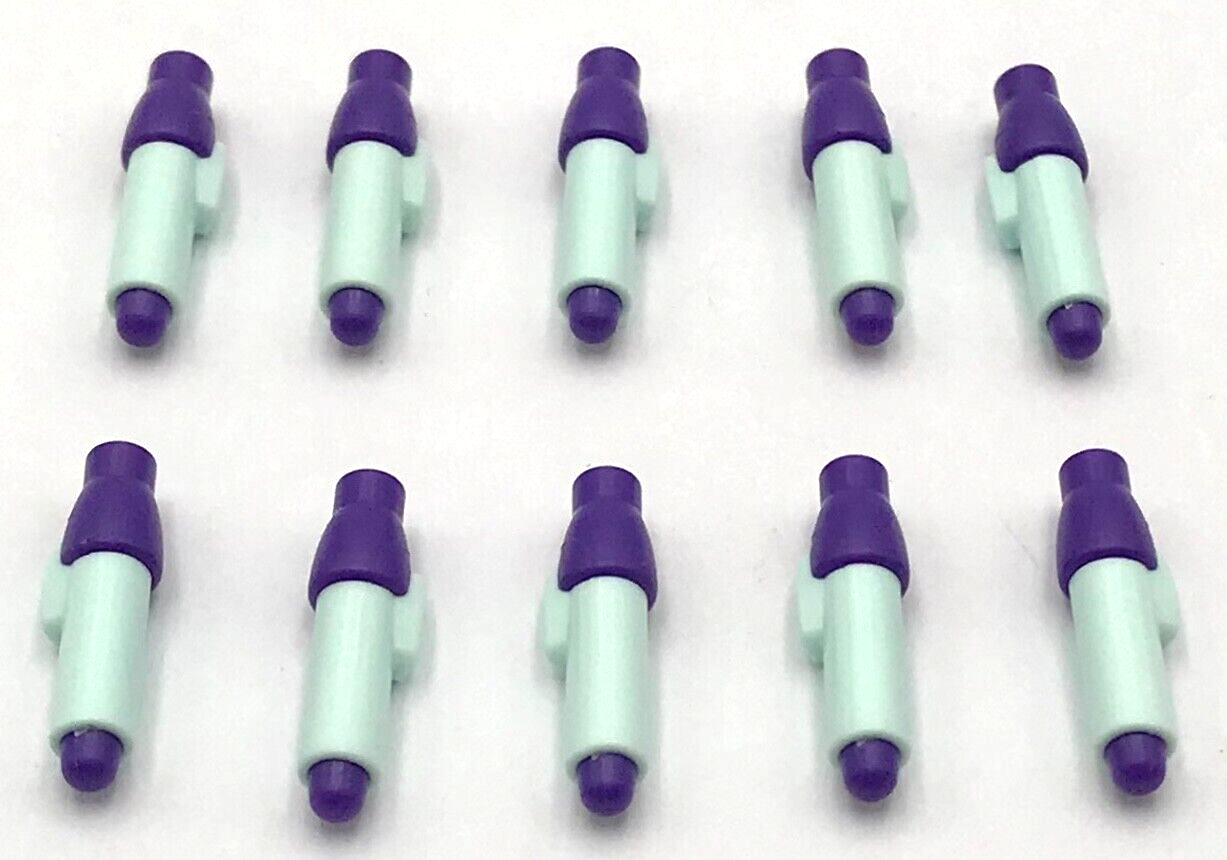 Lego 10 New Light Aqua Minifigure Utensil Pen Dark Purple Tip School ...
