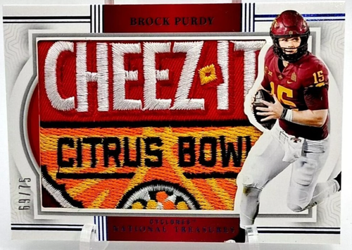 2024 National Treasures Football Collegiate Brock Purdy Fiesta Bowl MVP ...