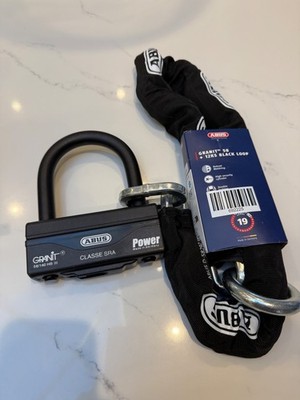 Abus Granit 58 Motorcycle Loop Chain Abus Plus Lock 12mm chain & 16mm ...