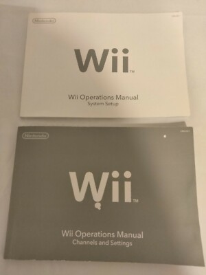 Nintendo Wii System Console User Operations Manual | eBay
