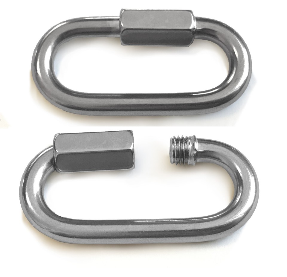 Quick Link For Chain Shackle - A4 316 Marine Grade Stainless Steel - M3 ...