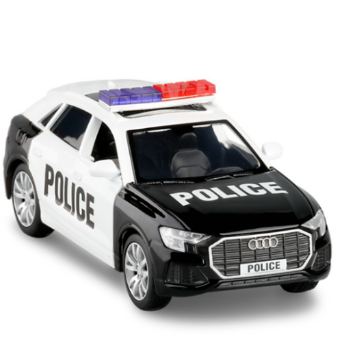 1:36 Police Series Audi Q8 SUV Car Vehicles Model Collection Diecast ...
