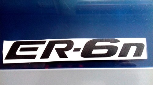 {2} Kawasaki ER6N - OR -ER6F . mid fairings (rad shrouds )VINYL STICKER ...