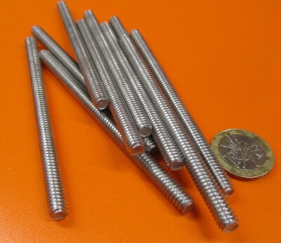 Aluminum 6061 T6 Threaded Studs, RH, 1/4"-20 x 4.0" Long, Pkg of 10 pcs ...