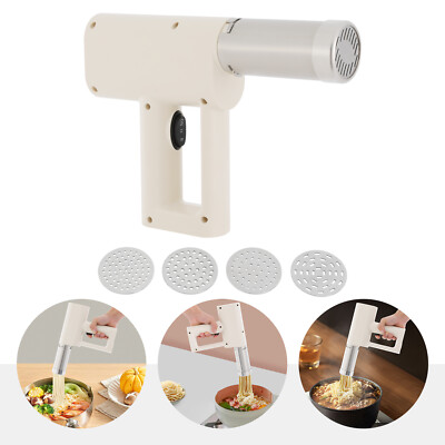Portable 5-in-1 Handheld Electric Pasta Noodle Gun, Cordless Pasta ...