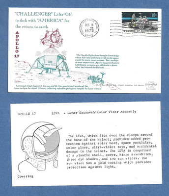 APOLLO 17 CHALLENGER LIFTS OFF DEC 14,1972 PAFB SPACECRAFT SWANSON ...