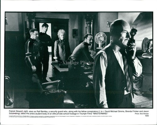 1995 Triumph Films Mastermind Patrick Stewart Wirephoto 8X10 Vintage ...