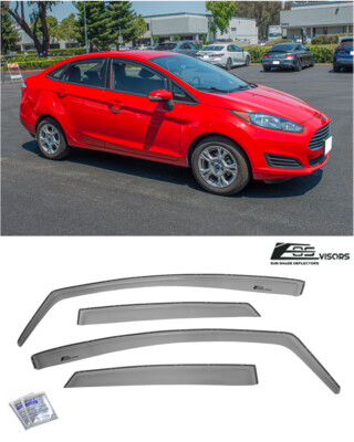 EOS For 11-19 Ford Fiesta Sedan | IN-CHANNEL Side Window Visors Rain ...